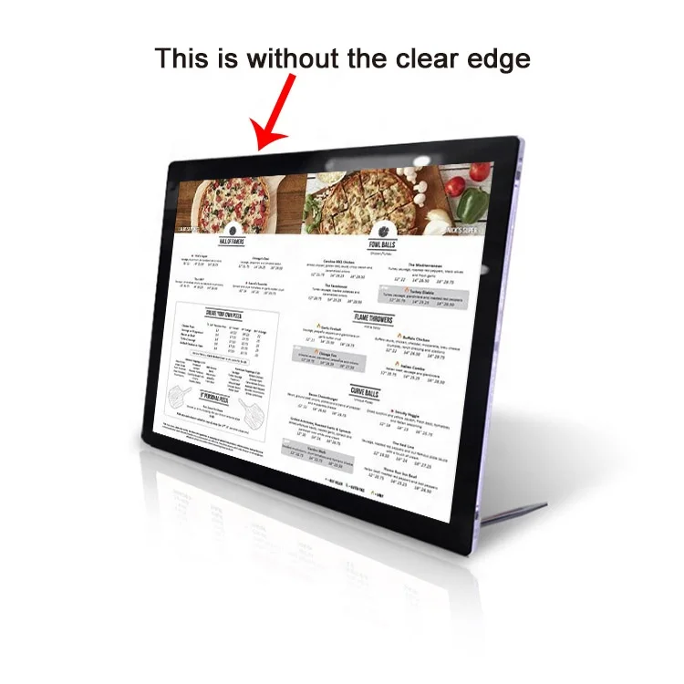 New Design Table Stand Led Acrylic Light Box Menu Board Food Display ...