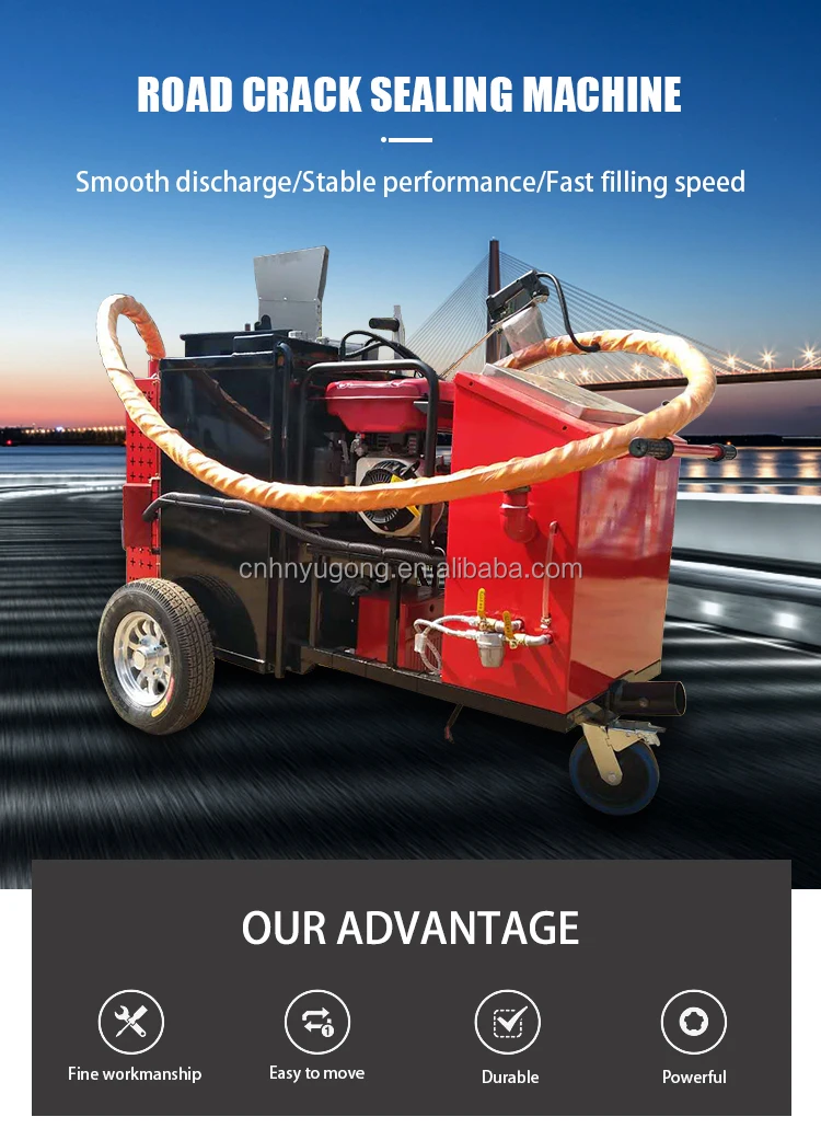 New Design Asphalt Road Crack Joint Sealing Machine Crack Filling ...
