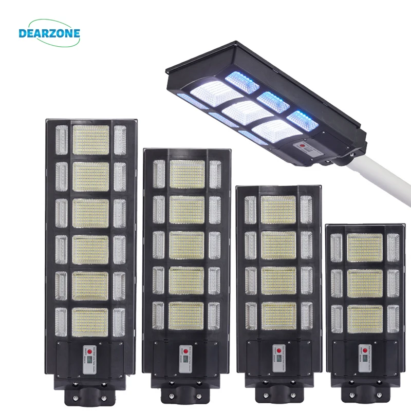 outdoor RGB solar powered garden wall radar sensor light 300W 400W 500W ...