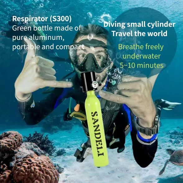 2024 Mini Oxygen Bottle Diving Underwater Respirator Swimming ...