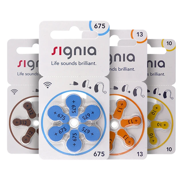 Professional Signia Bte Ite Cic Use Hearing Aid Batteries Bateria Para ...
