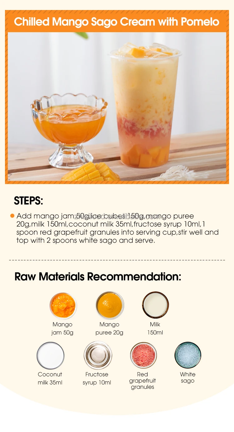 2kg Mango Jam with Pulp - Sweet Fruity Spread for Shops