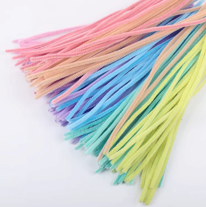 Natural Chenille Stems 6 Inch Diy Educational Wire Chenille Sticks ...