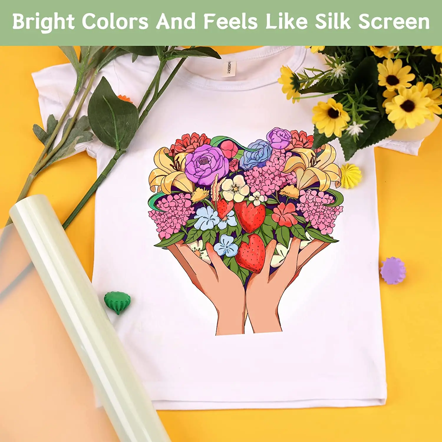 Sublimable Heat Transfer Clear Vinyl - Perfect for T-shirts