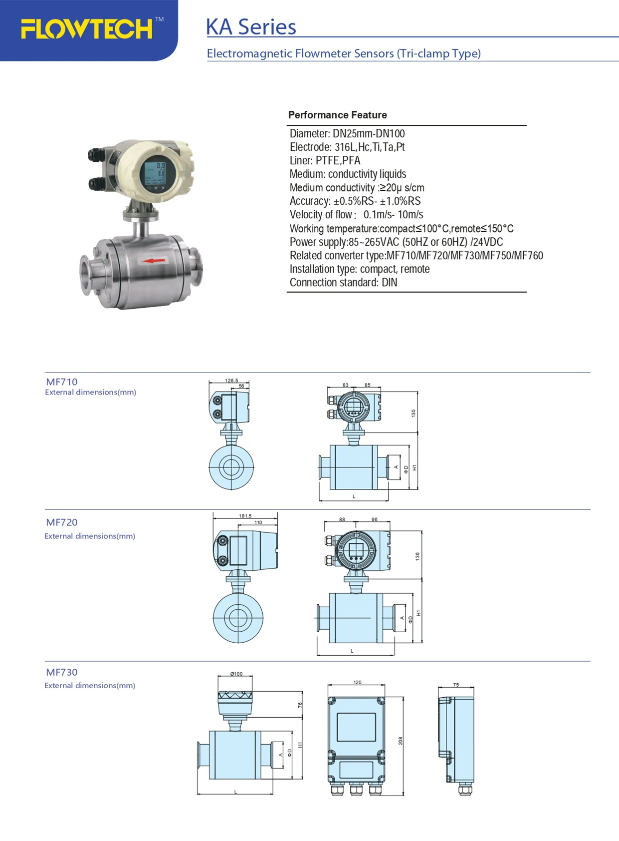 Industrial Electromagnetic Flowmeter Sensors Magnetic Digital Diesel ...