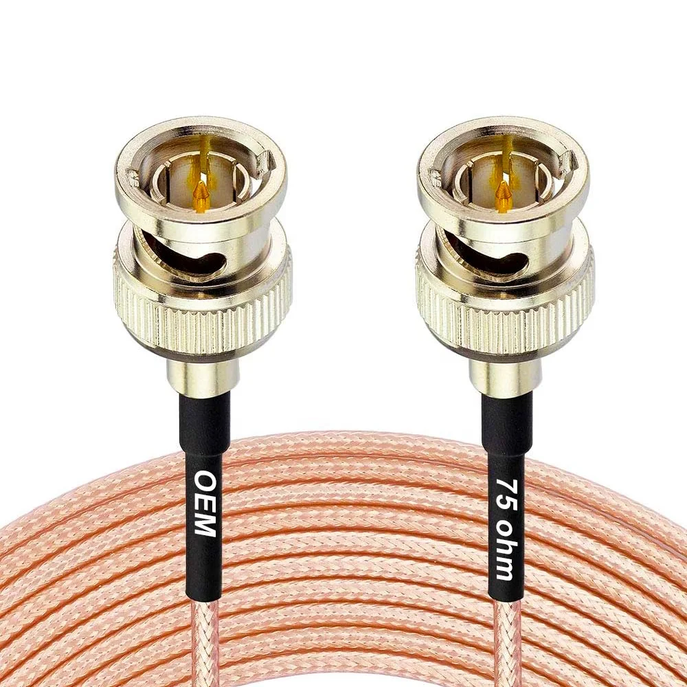 75ohm RG179 SDI 4K 8K Video BNC Cable - Flexible & Reliable