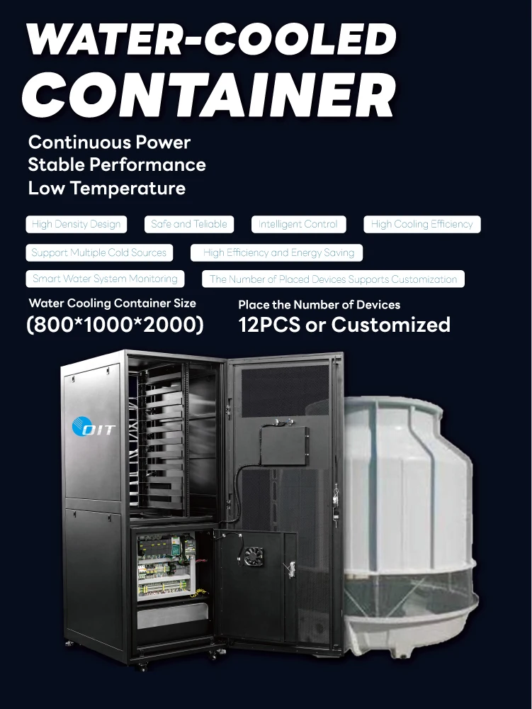 Powerful Hydro Water Cooled Smart Cabinet for 12/20 Pcs 480V High Power ...