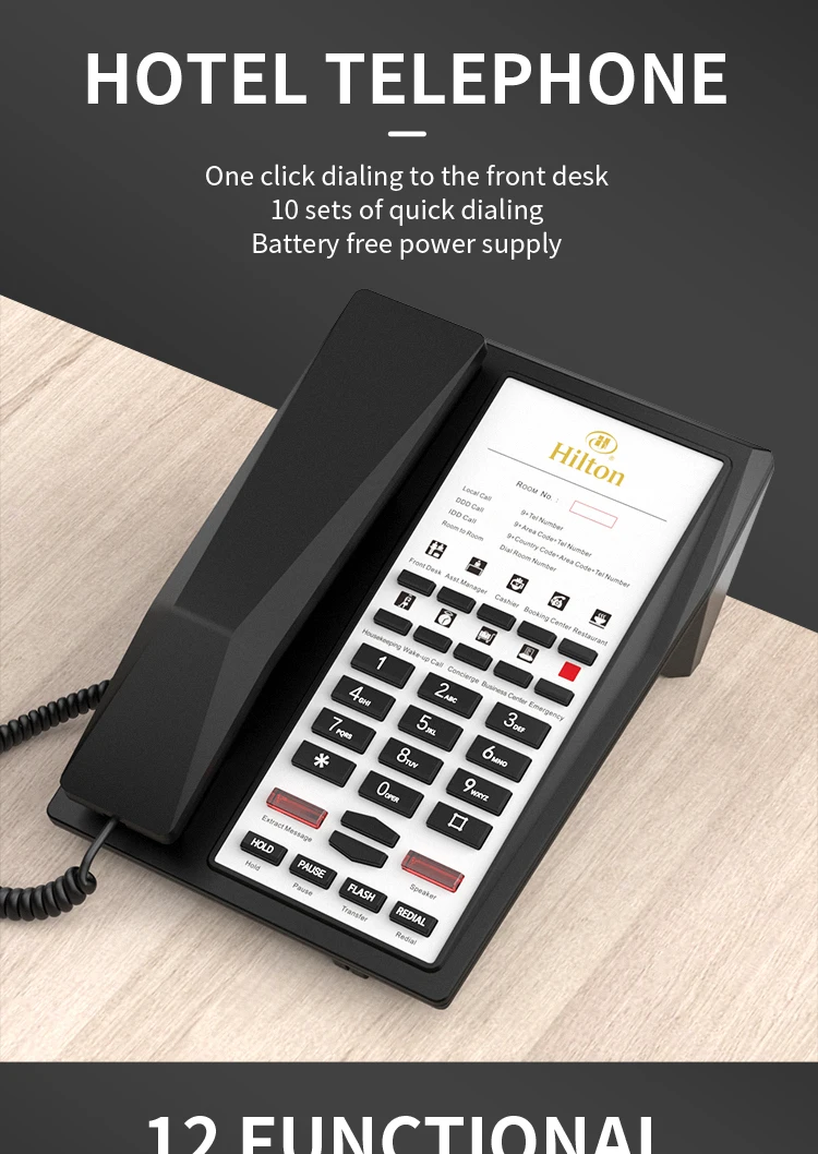 Best Luxury Hotel Room Telephone - Corded Analog Landline