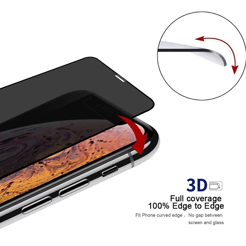 9D 9H Anti Spy Privacy XR 11 12 13 Pro Max Screen Protector