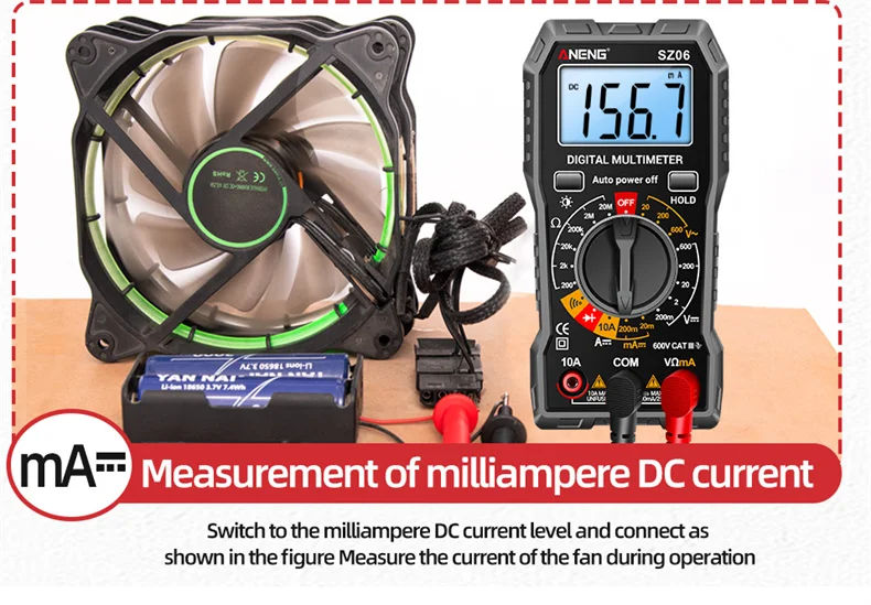 ANENG SZ06 2000 Count Multimeter - AC/DC Voltage Tester