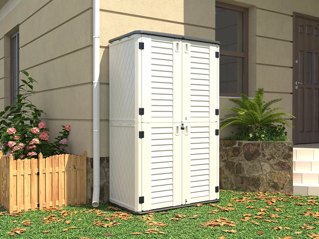 52cubic Ft Storage Cabinet for Garden & Pool - Secure & Eco-friendly