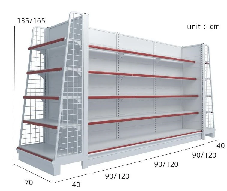 Modern Retail Shop Gondola Shelving System Display Units Shelves ...