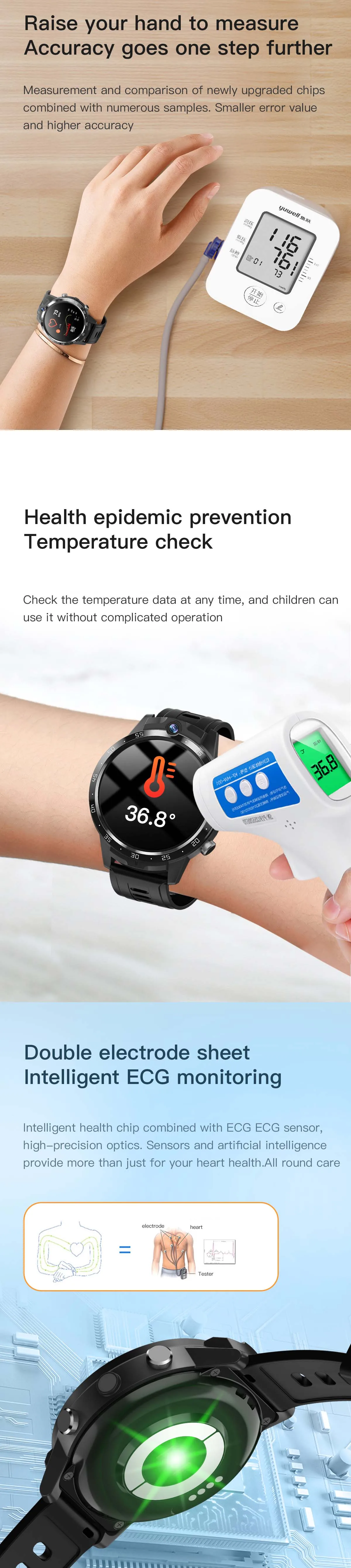 VALDUS X600S Smart Watch - GPS, Health, and SOS Features