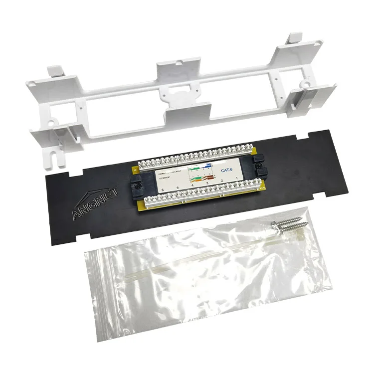 Network Patch Panel Rj45 Cat5e/cat6/cat6a Lan Cable Utp 12/24 Port ...