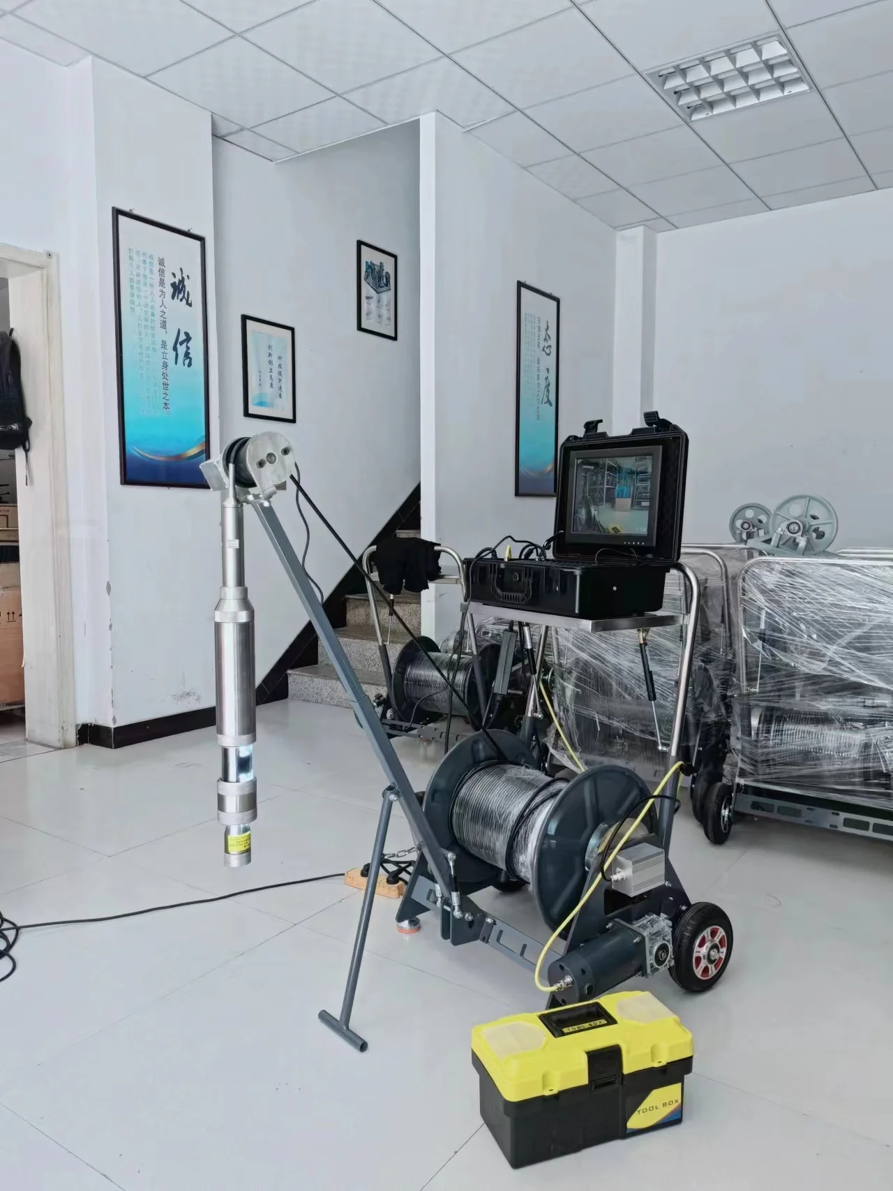 HD 12" Screen Monitor 100m 200m 300m 500m 800m Water Well Inspection ...