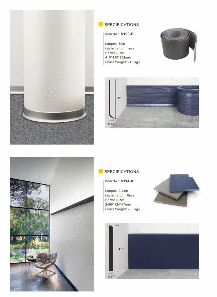 Vinyl Cove Base Roll Seamless Wall To Floor Transition Low Voc