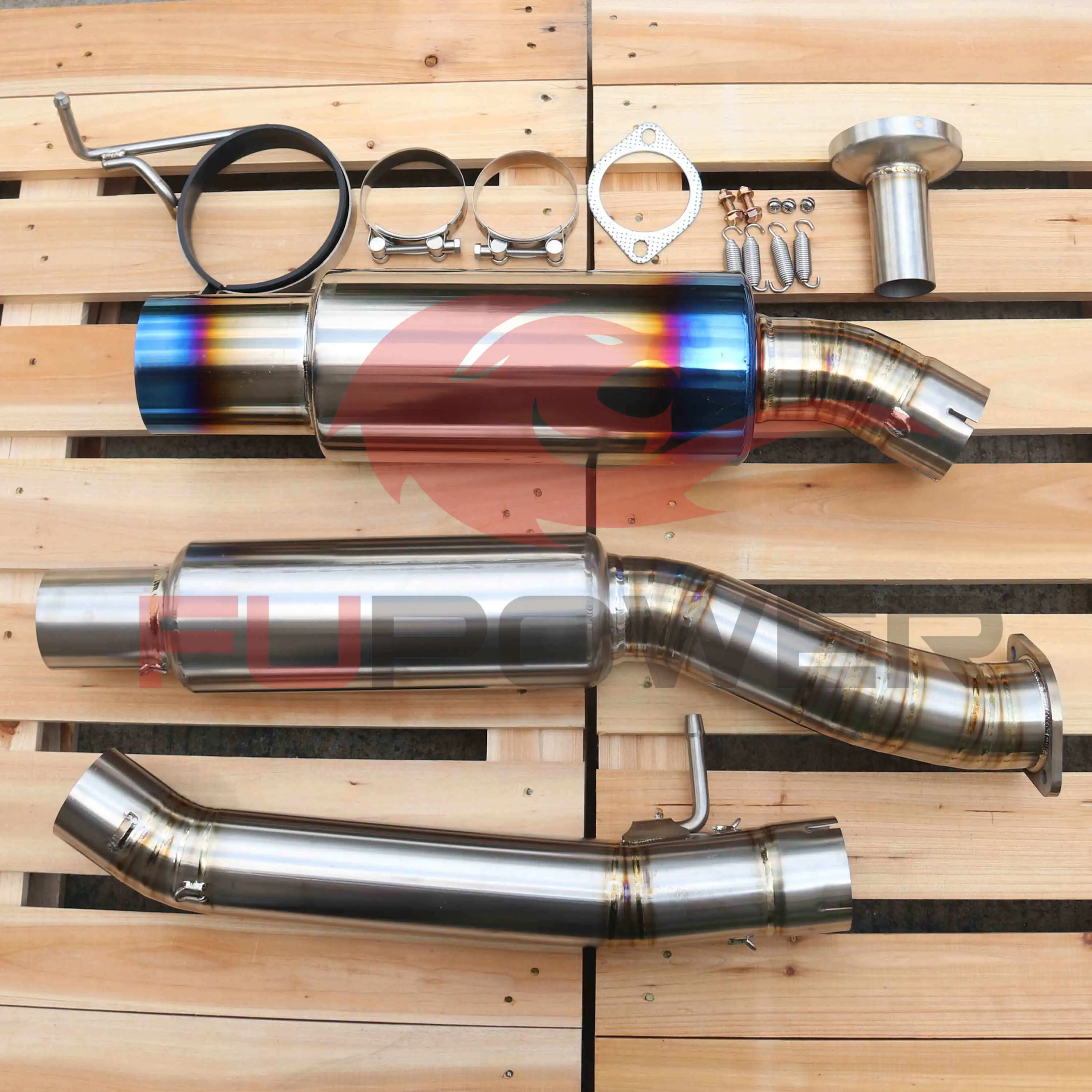 TITANIUM Exhaust System for Z33 350Z VQ35DE HR TB6090-NS04A