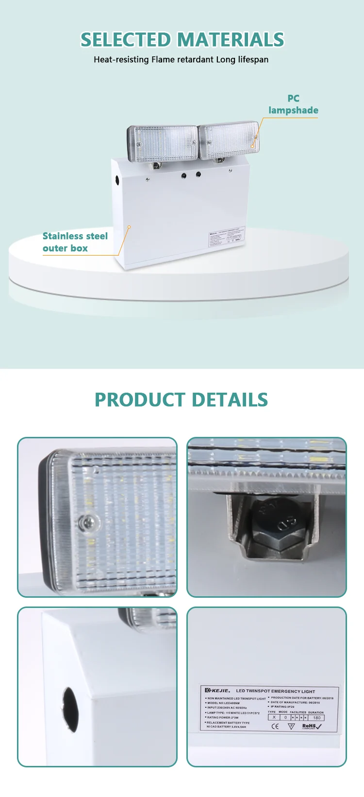 Ceiling Wall Mounted Rechargeable Emergency Sign Exit Led Light - Buy ...