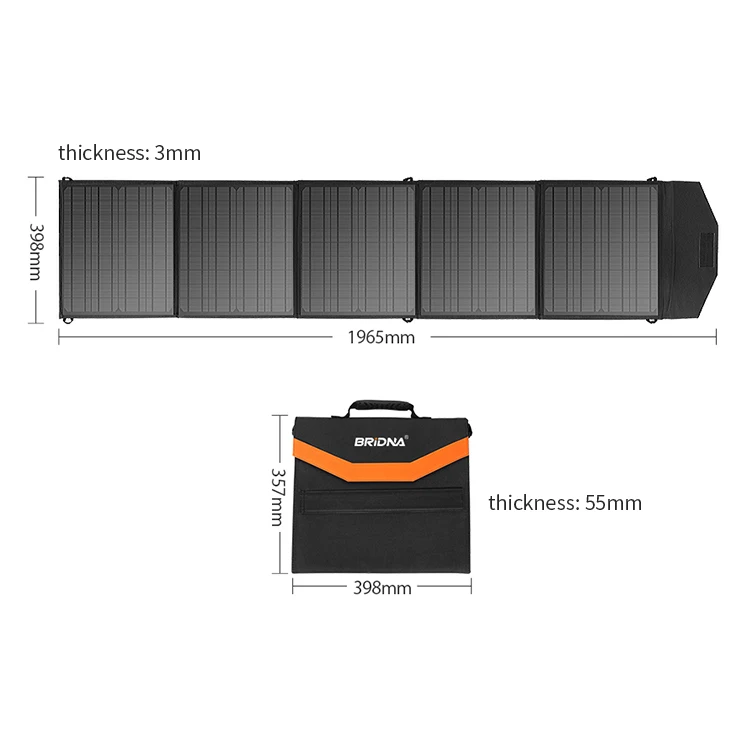 100w Mono Solar Panel Portable Waterproof 18v Foldable Outdoor 100 Watt ...