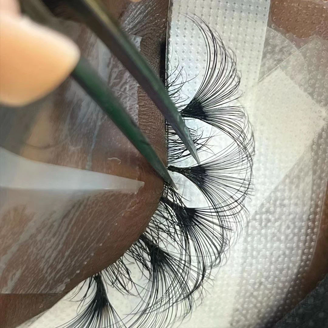 Siberian Mink Matte Lashes Trays 22mm Cashmere Eyelash Extensions Individual Mink Silk Eyelash ...