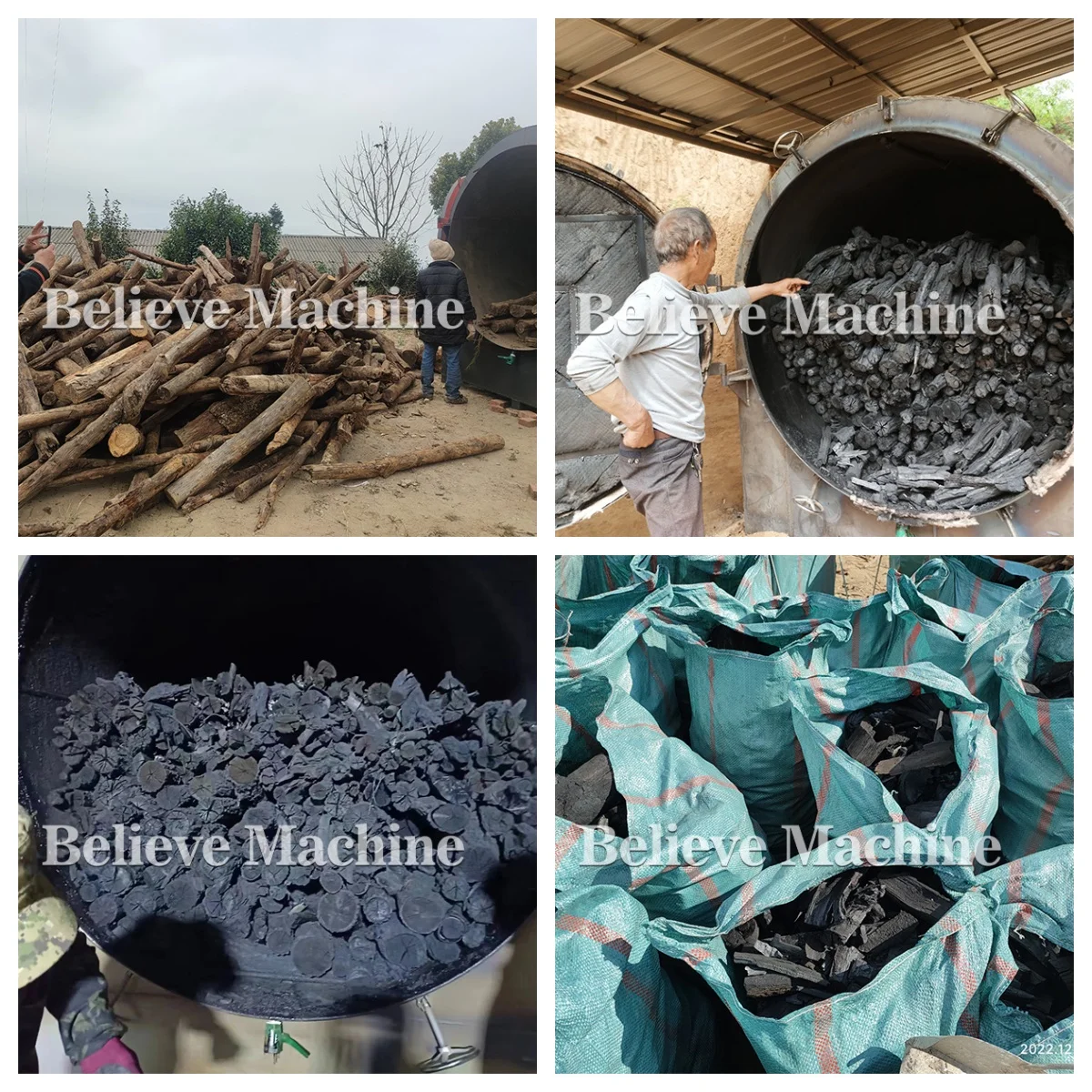 Factory Price Airflow Jute Stick Bamboo Horizontal Charcoal Small Wood ...