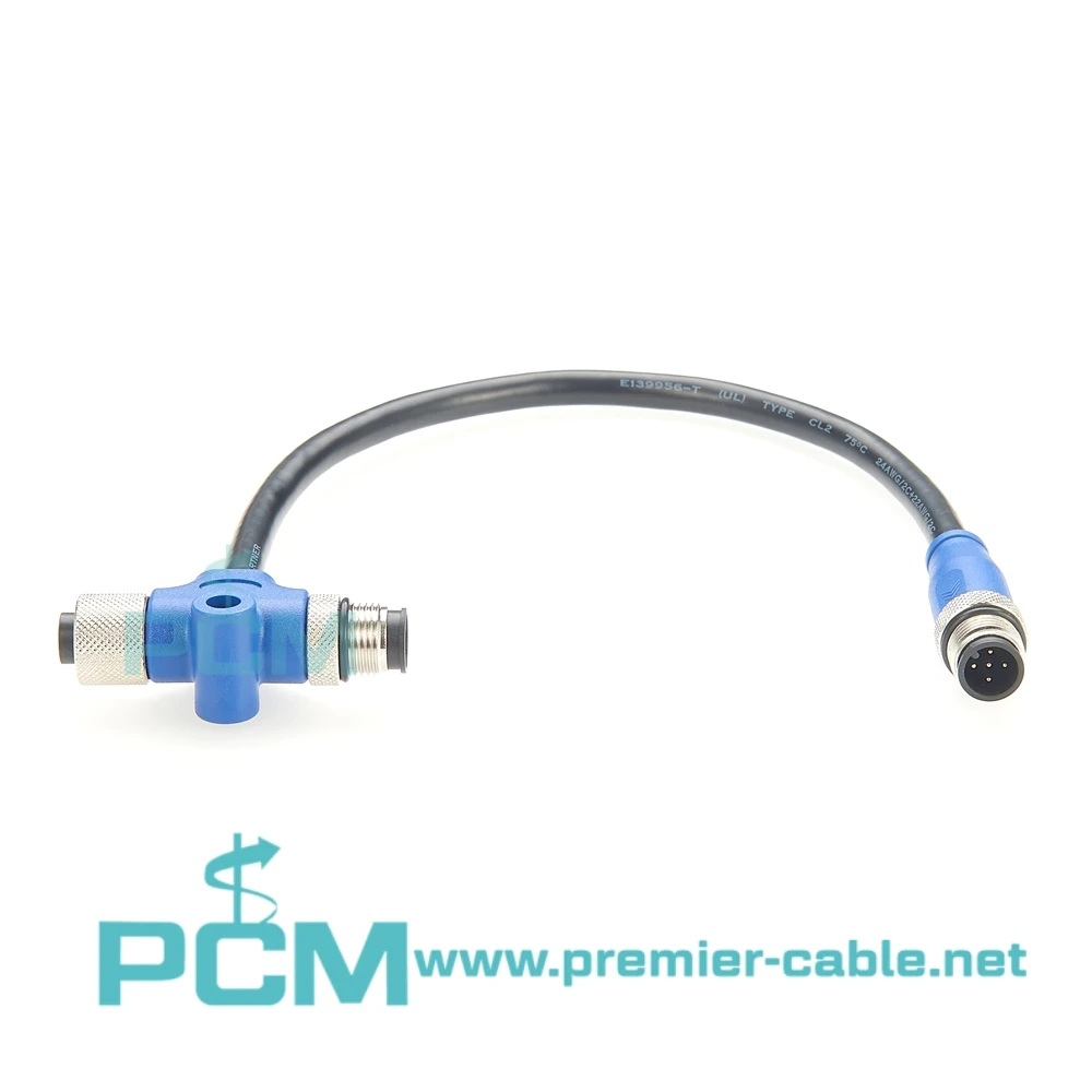 Drop Cable Tee Connector to M12 5Pin Male for DeviceNet CANbus| Alibaba.com