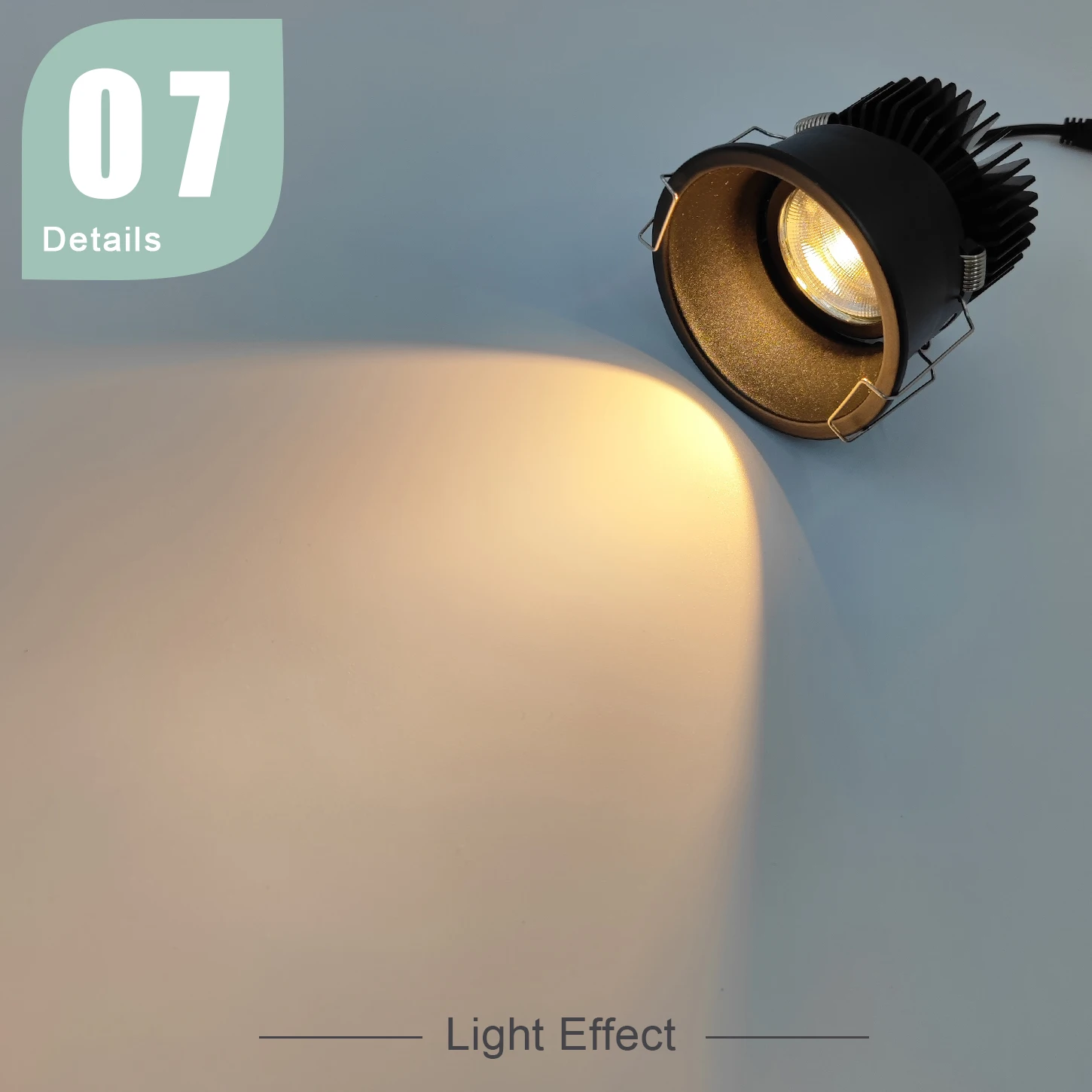 30W Downlight Black LED Spot Light - Adjustable & Efficient