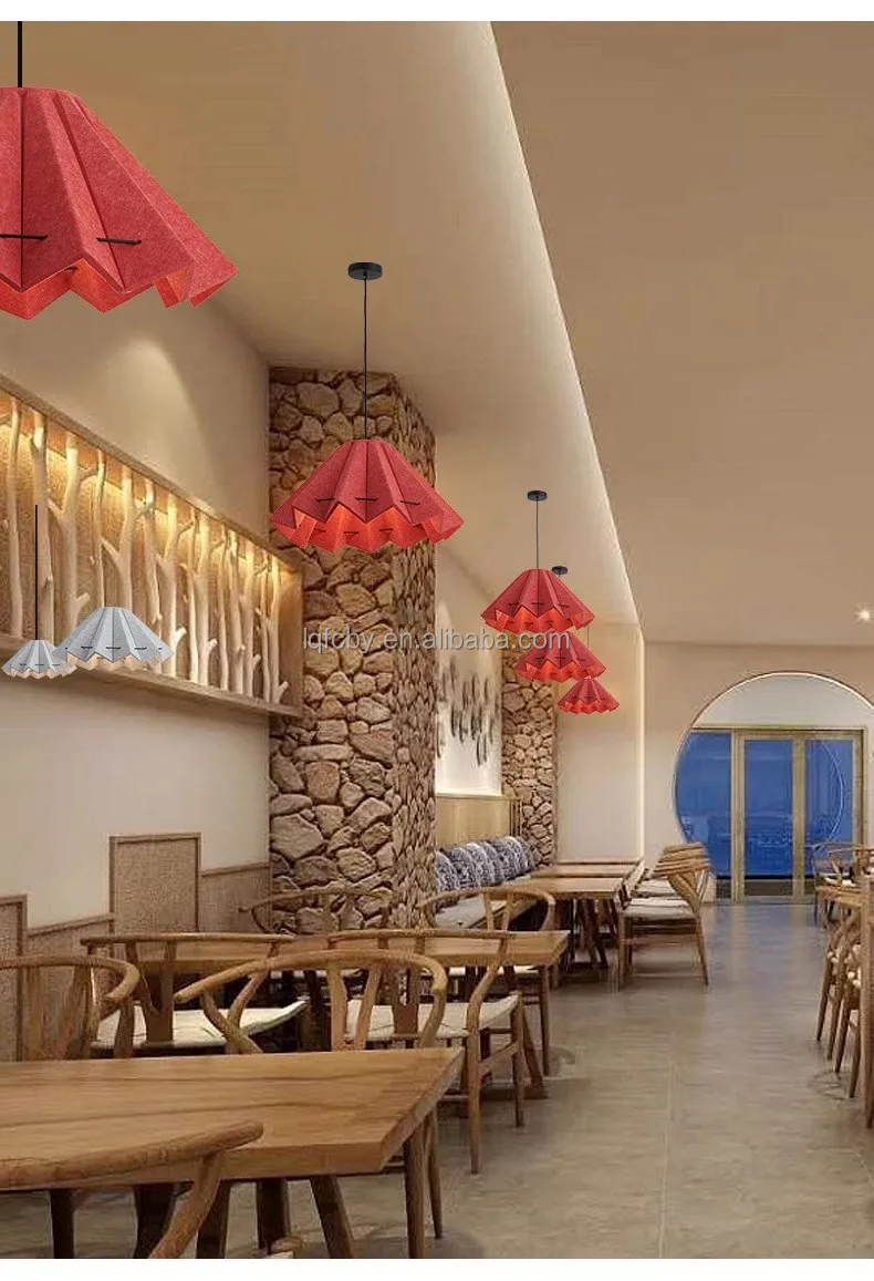 Modern Felt Led Pendant Lights Living Dining Room Bedroom Bedroom ...