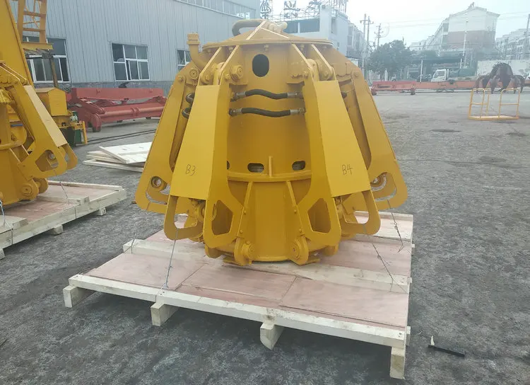 Steel Scrap Handling 10ton Bridge Crane Using Hydraulic Type Orange ...