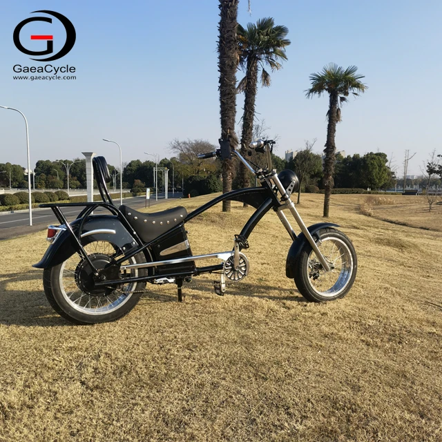 E Chopper Bike Chopper Vintage 48v 750w Wide Wheel Retro Electric ...