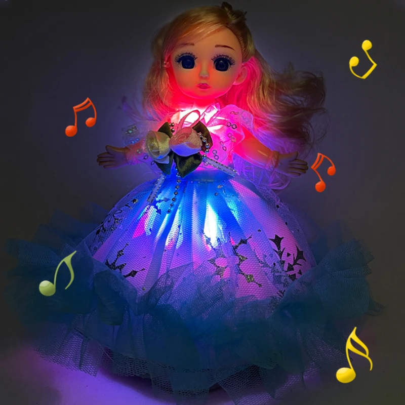 New Led Luminous Glowing Walking Girl Doll Toys For Children Kids ...