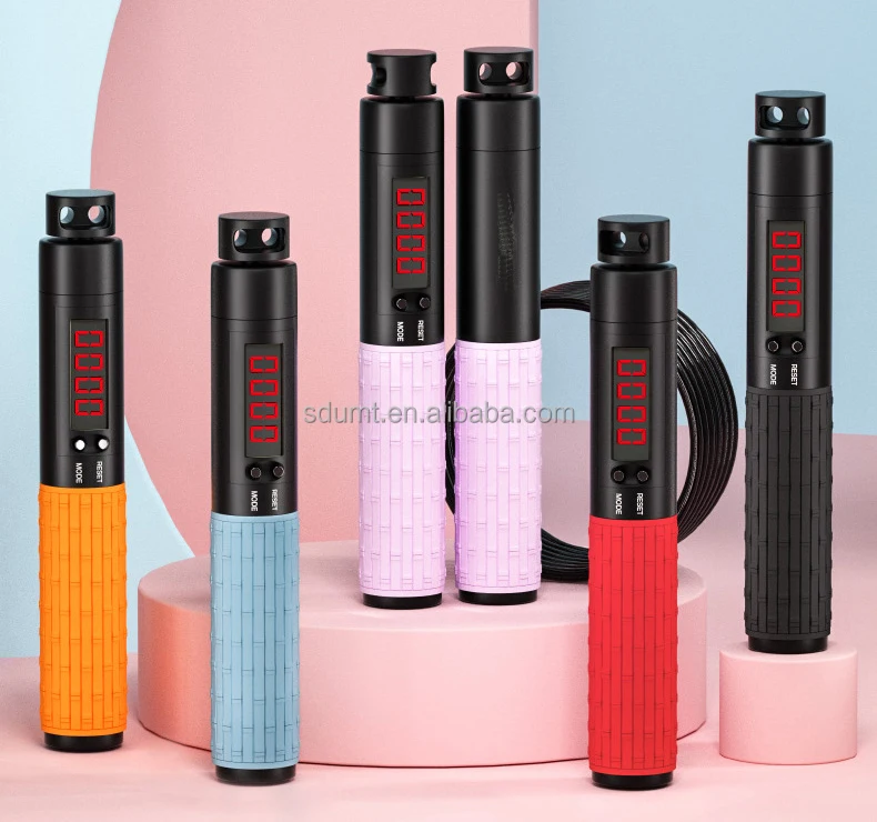 Counting Skipping Rope Led Adjustable Wireless Pvc Weighted Digital ...