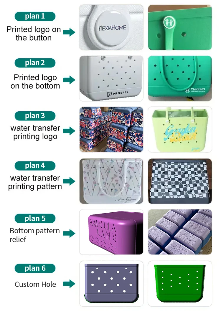 2024 New Design Travel Beach Bag Fashion Ladies Eva Waterproof Tote ...