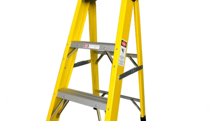 Kollmax Ladder Factory 3 Steps Household Folding Fiberglass Step Ladder ...