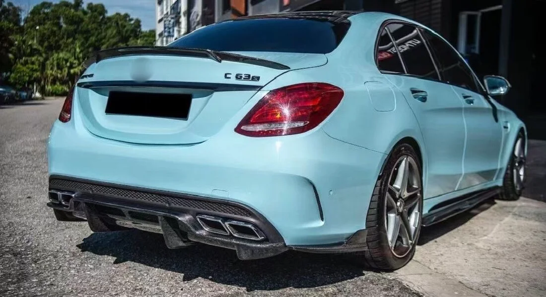 Rear Diffuser Psm Style Carbon Fiber Rear Bumper Diffuser For Mercedes ...