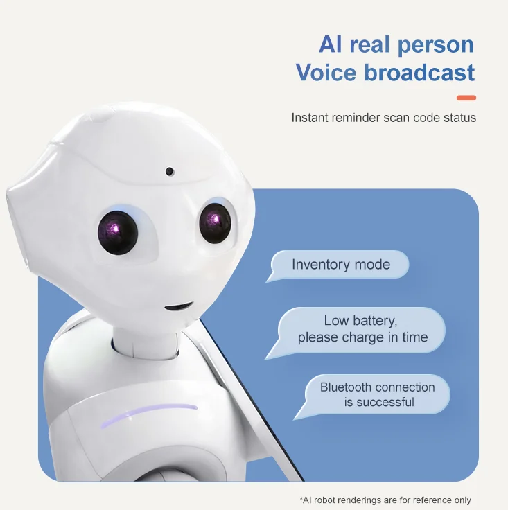 V12 Faster Scanning 2d Wireless Barcode Reader Scanner With Ai Voice ...