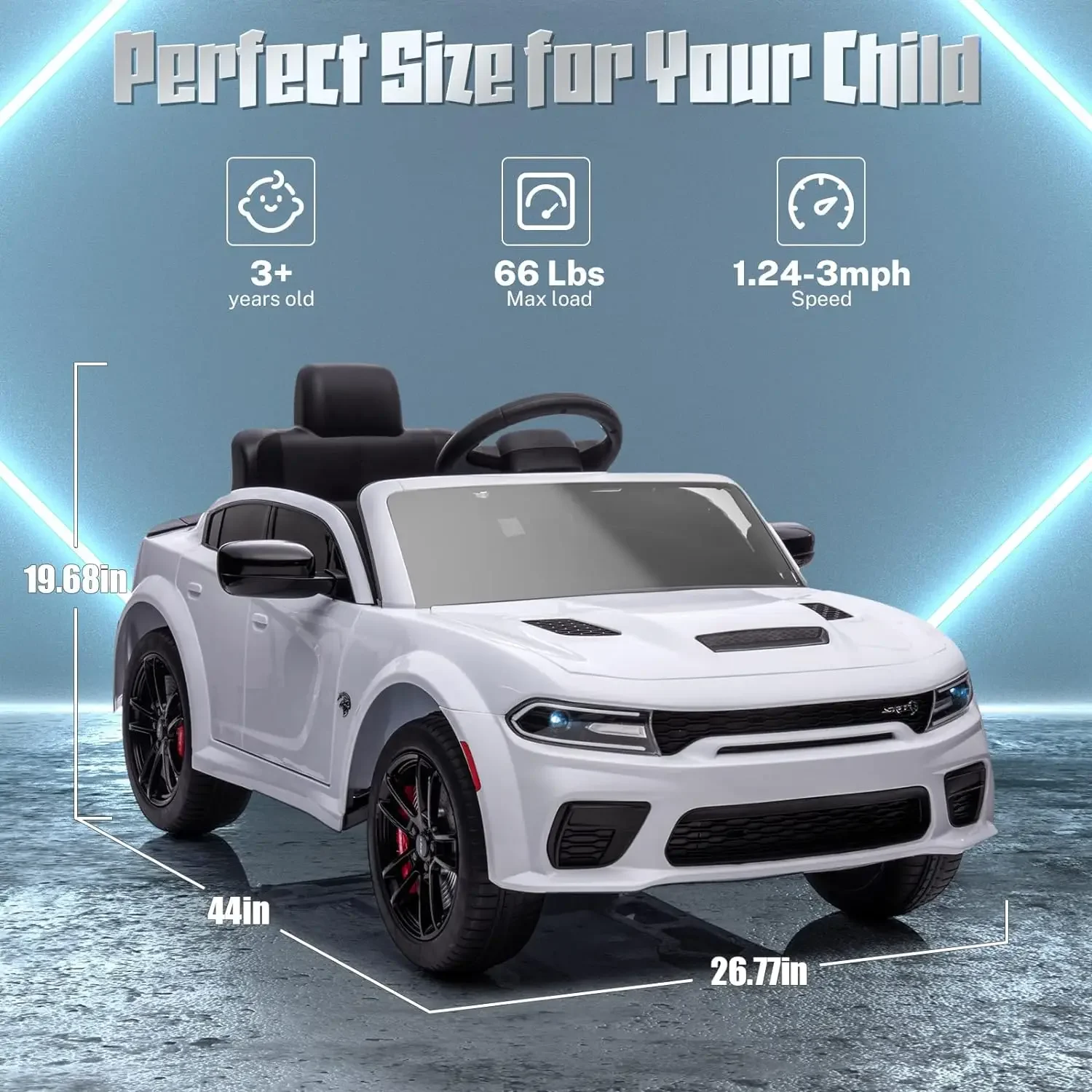 Oem Factory Licensed Dodge Srt Hellcat Kids Electric Toy Car Children ...