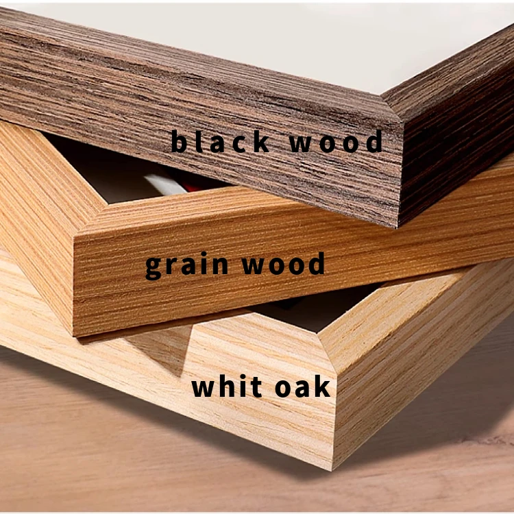 Black White Oak Wood Frames - Perfect for Decorative Photos