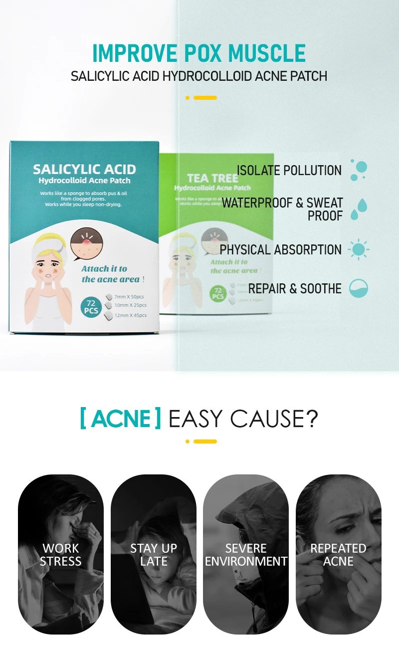 Hydro Colloid Hydrocolloid Blemish Pimple Patches Master Salicylic Acid ...