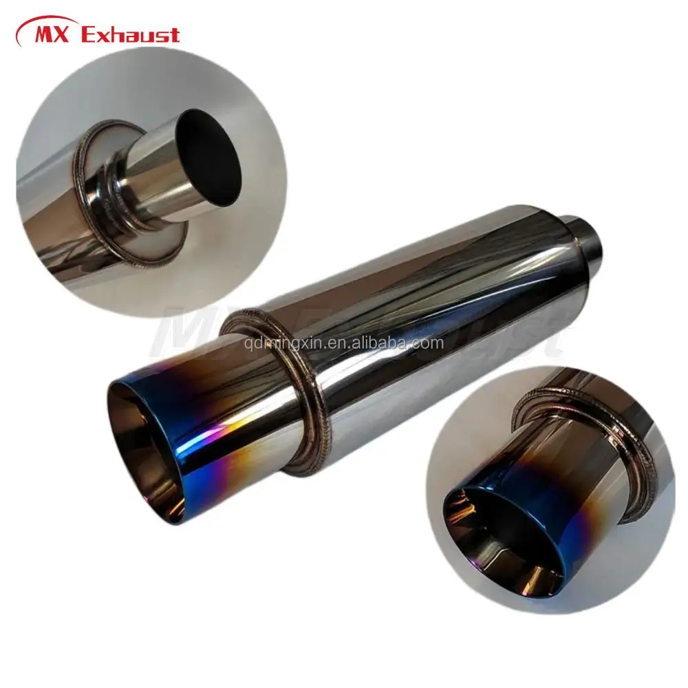 Universal Stainless Steel Straight Exhaust Muffler Tip Big Straight ...