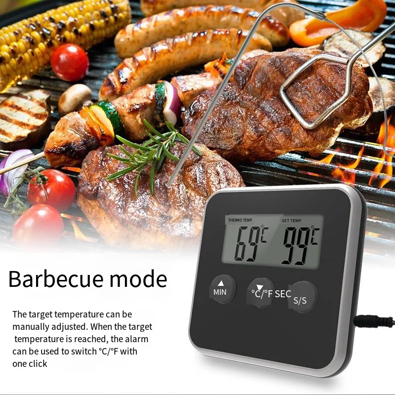High Accuracy Digital BBQ Thermometer Ultra Fast Kitchen Utensil Meat ...