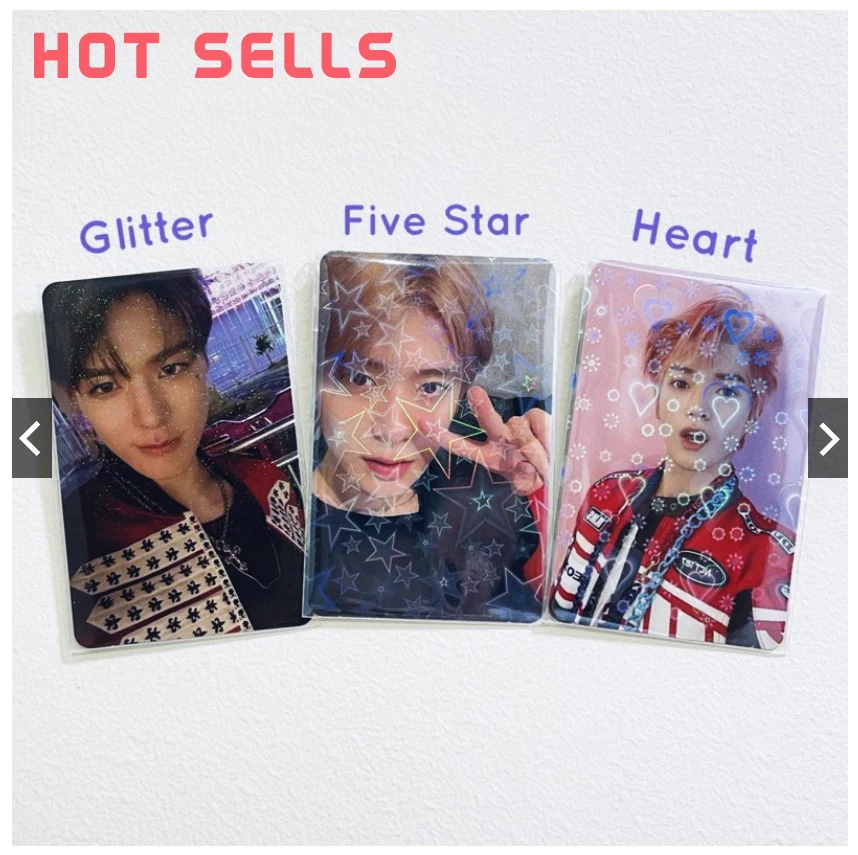 500pcs/box Custom Crystal Clear Premium KPOP Photo Card Sleeves