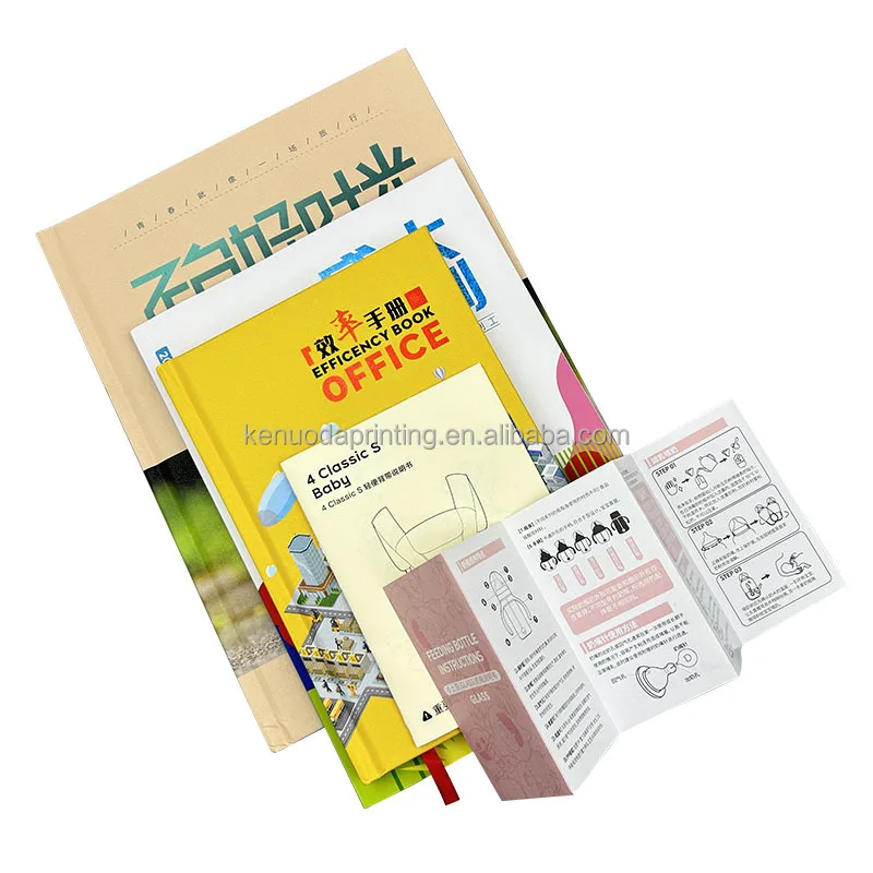 Customized Colorful Folding Cardboard Brochure and User Product ...