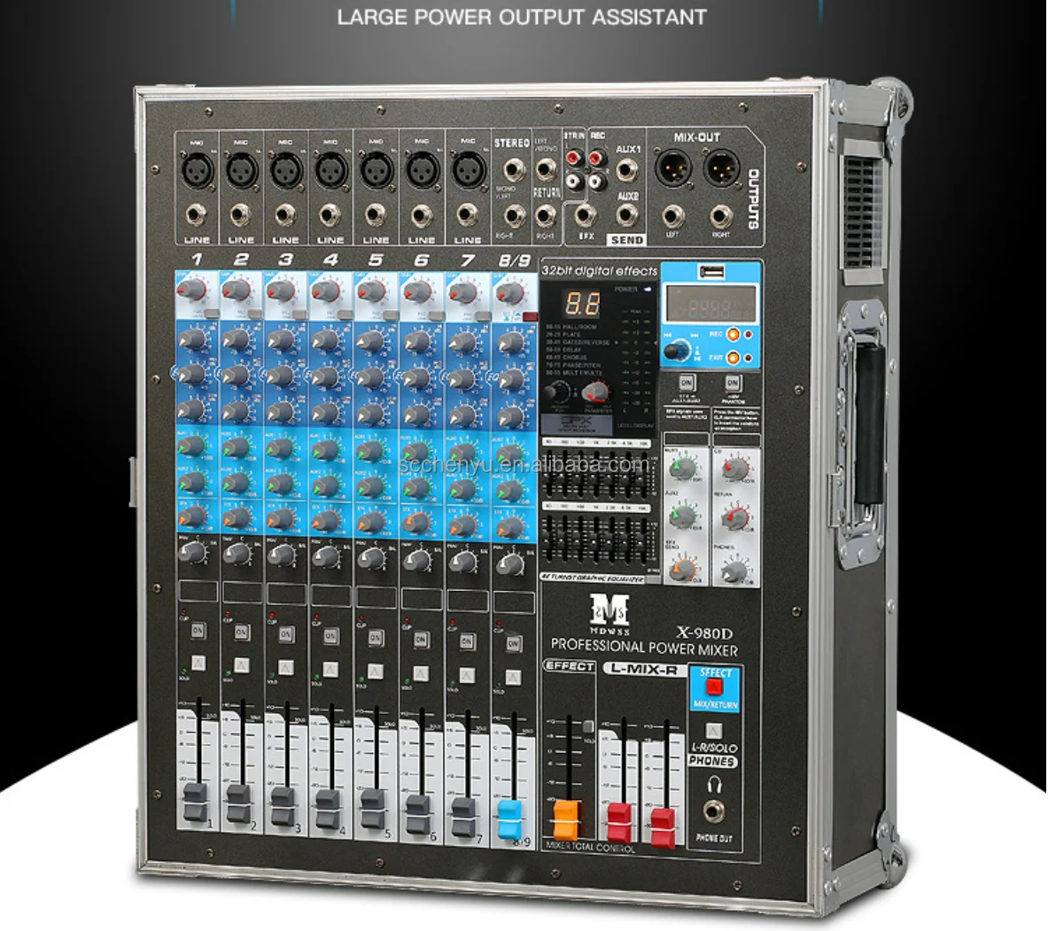 CY AUDIO Power Amplifier Mixer - Professional Sound System