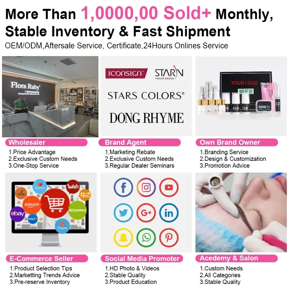 OEM ODM Camellia Lami Max Powder Lashlift Lotion Viscosity Increase Perm Cream Upgrade Tube ...