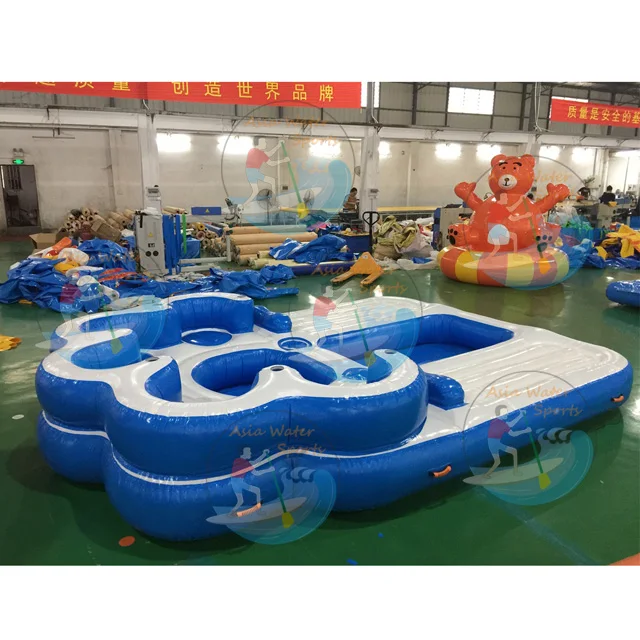 Tropical Tahiti Ocean Floating Island - Inflatable Raft