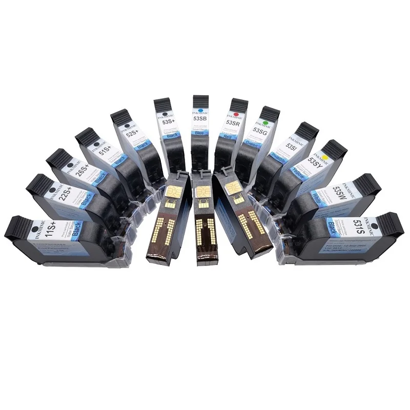 11s+ 22s+ 26s+ 51s+ 53s+ 531s 53sw 53sy Color Ink Cartridges For Tij2.5 Sojet Elfin I Ivs D H Vi ...