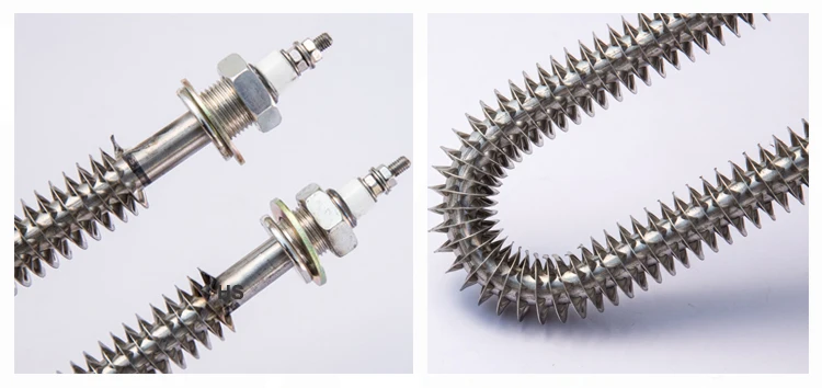 U Type 500w 1kw 2kw Stainless Steel Electric Air Heating Finned Tubular ...