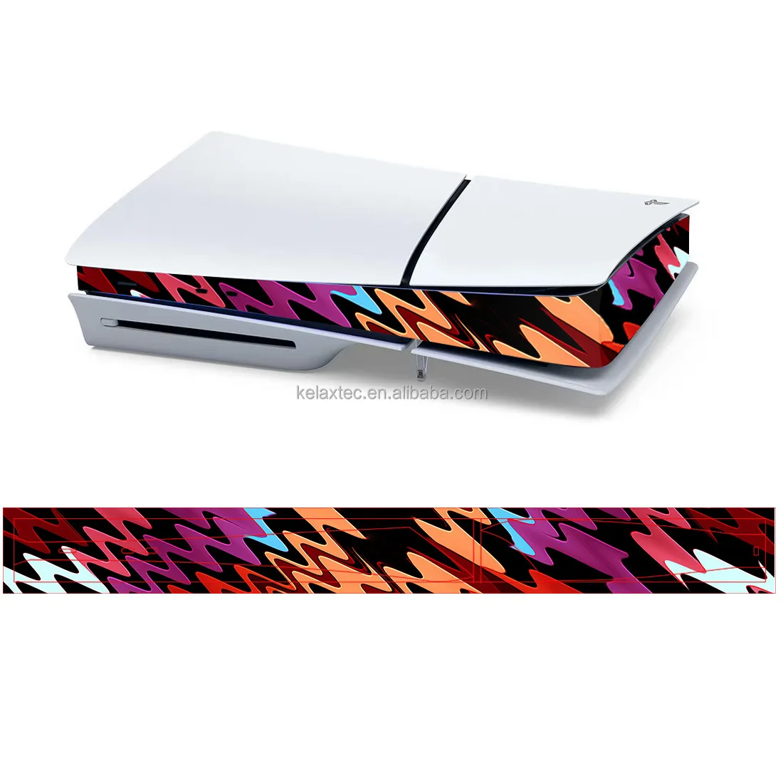 Multi-pattern For Ps5 Slim Console Side Protective Film Middle Sticker ...