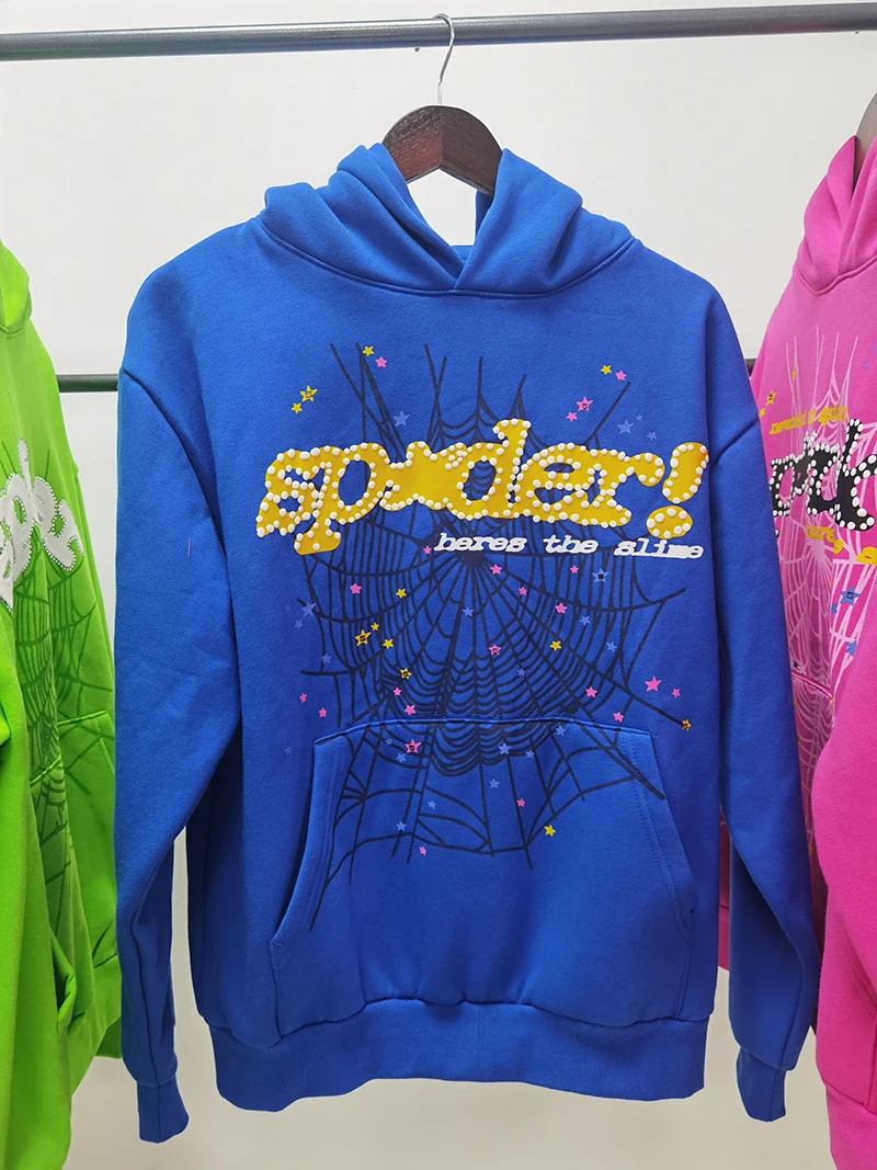 Puff Printing Sp 5der 555555 Angel Number Hoodie 100% Cotton Streetwear ...